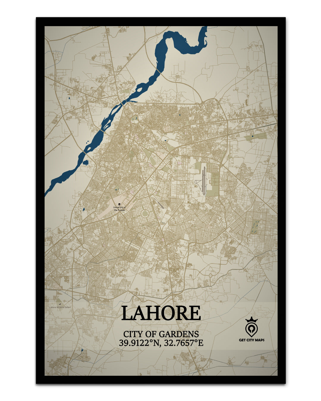 Lahore - City Map – Tohfay Shofay