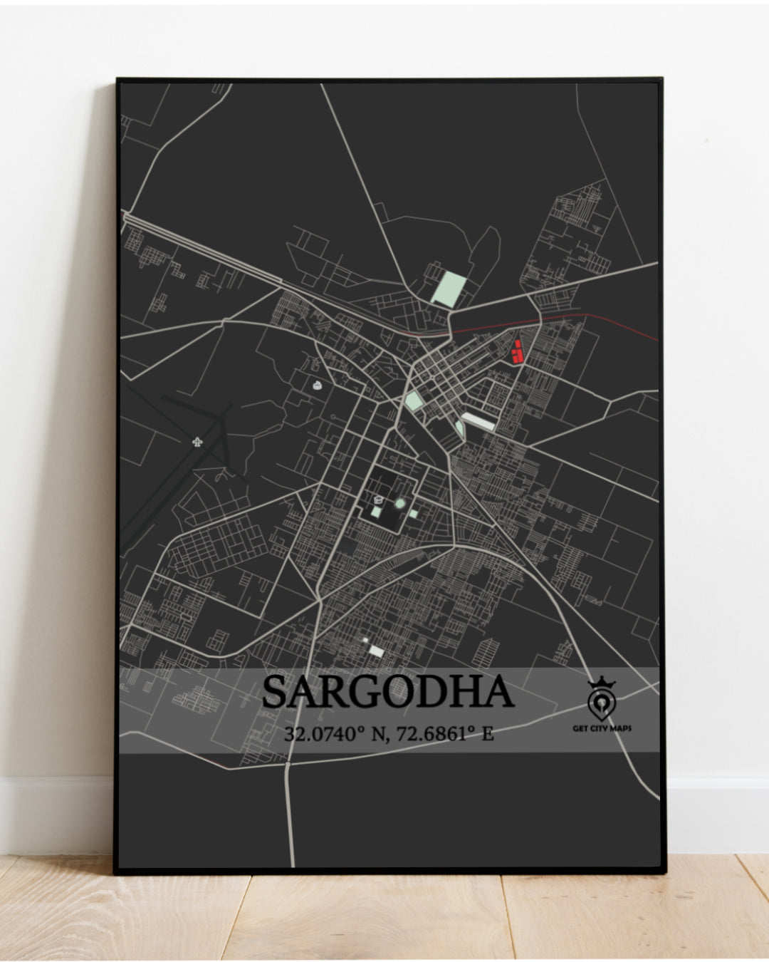 Sargodah- City Map – Tohfay Shofay